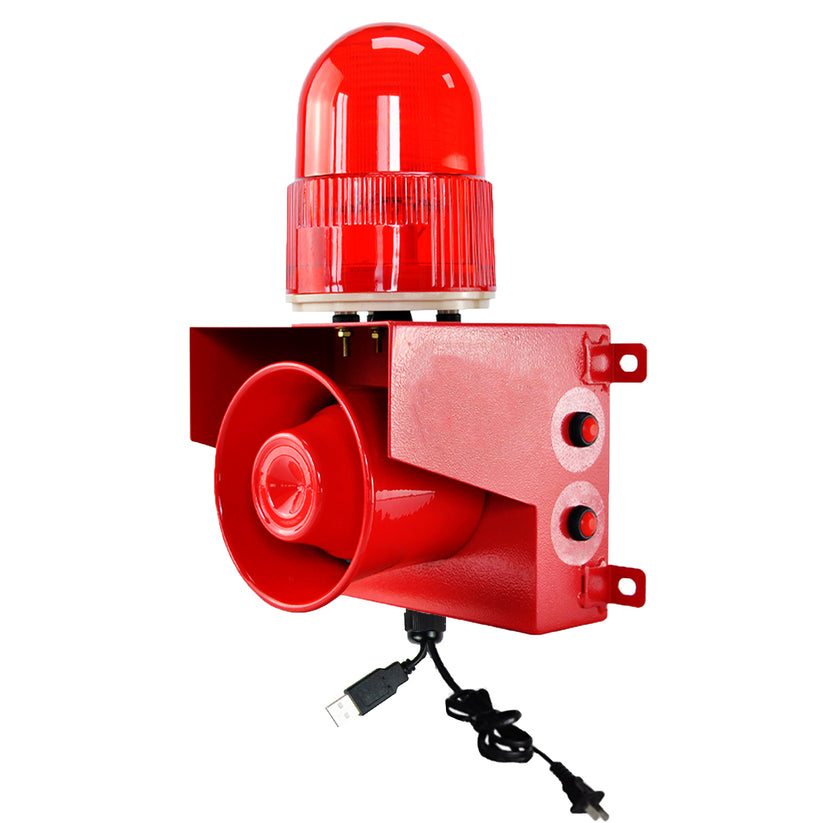 YASONG Timeable Alarm Siren Waterproof 120dB Horn Emergency Security S ...
