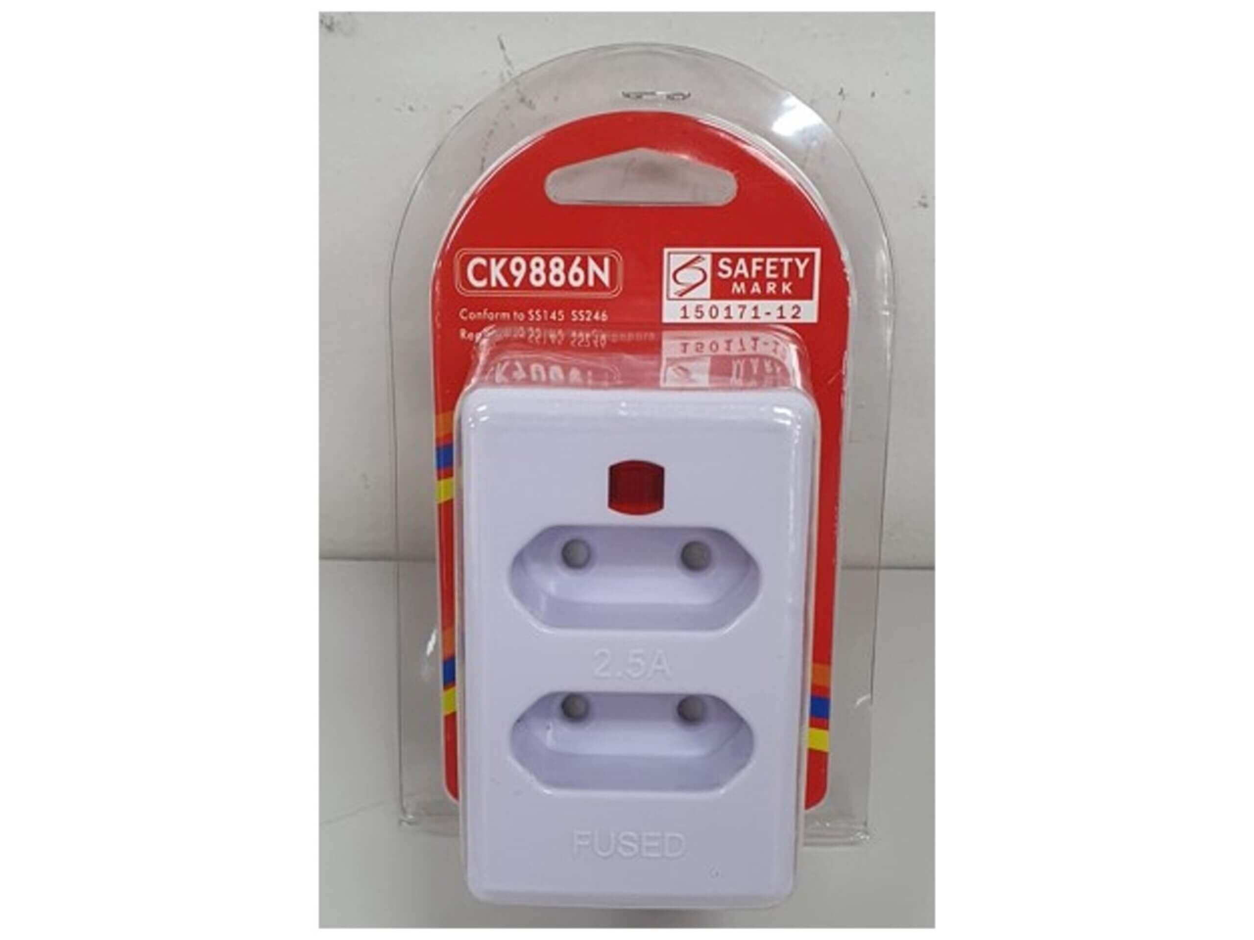 CK 9886N 2 Pin and 3 Pin Multi Way Adaptor and Neon Indicator – DELIGHT ...