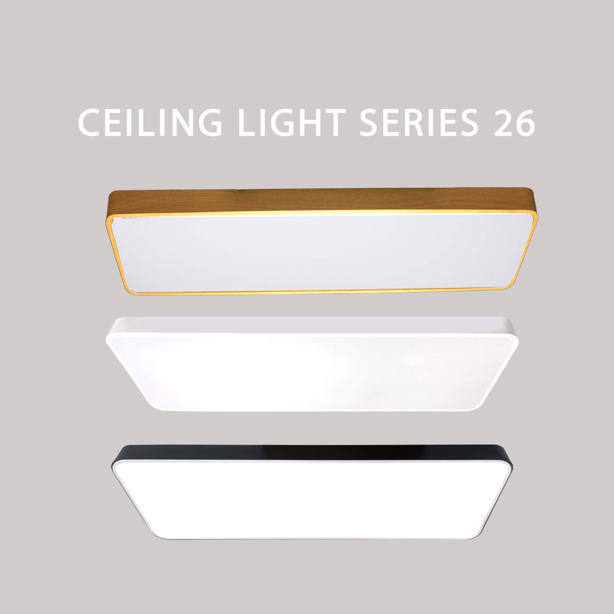 BK IP20 100-240V Rectangle Ceiling Light Series-26 – DELIGHT ...