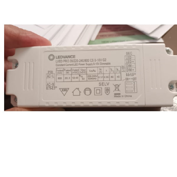 Ledvance PRO 20/220-240/800 CS 0-10V G2 Dimmable Driver – DELIGHT ...
