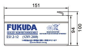 Fukuda ES Series Of Sealed AGM M/F Battery – DELIGHT OptoElectronics ...