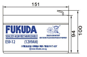 Fukuda ES Series Of Sealed AGM M/F Battery – DELIGHT OptoElectronics ...