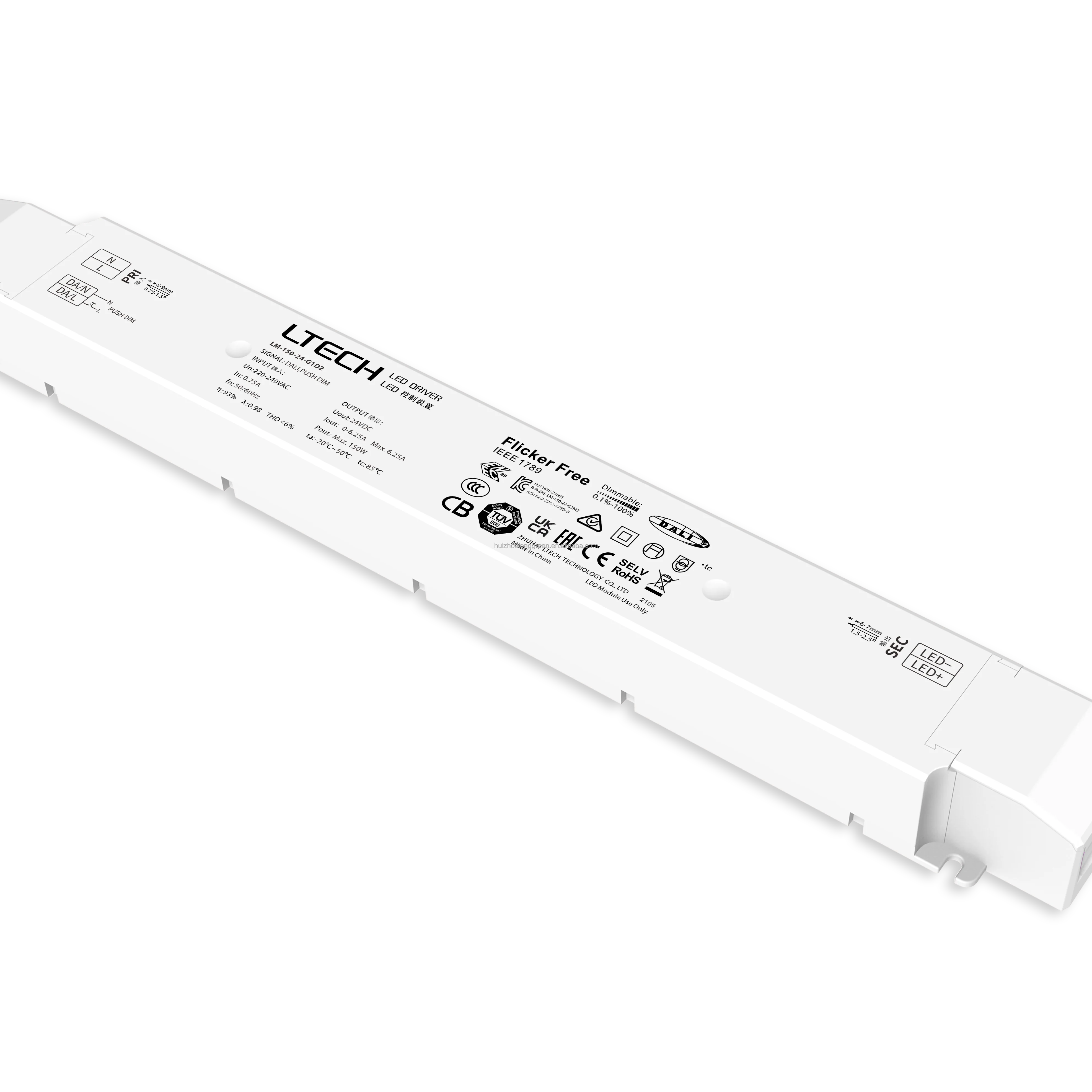 Ltech LED Driver LM-150-24-G1D2 150W 24VDC 0..6.25A – DELIGHT ...