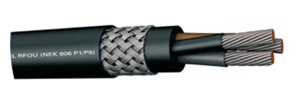 SEC Cable RFOU-M 0.6/1KV 4X16mm2 CLASS.5 OFFSHORE CABLE NEK606 BLACK x ...