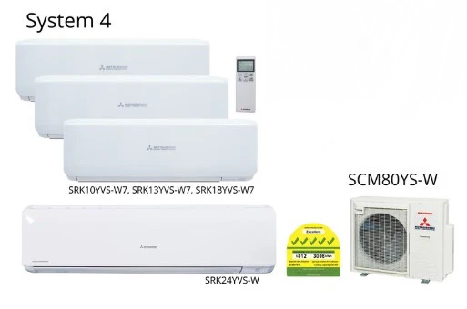 MITSUBISHI HEAVY INDUSTRIES SYSTEM 4 R32 INVERTER AIRCON (5 TICKS) - S ...