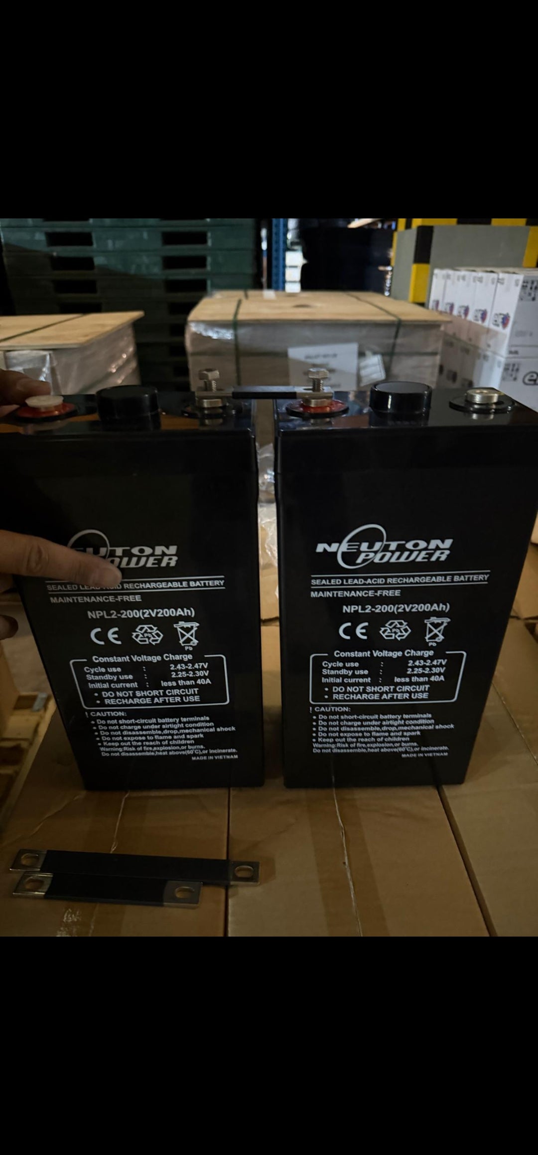 Neuton Power 2V 200Ah Sealed mf Battery – DELIGHT OptoElectronics Pte. Ltd