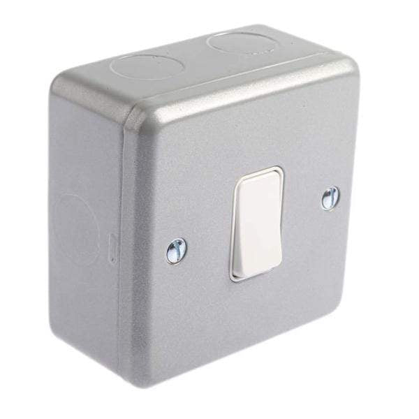 MK Electric 2 Way, 1 Gang 10 A Surface Mount Rocker Light Switch ...