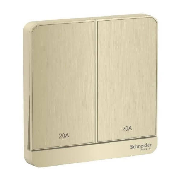Schneider AvatarOn, 2 switches, 2G1W 20A, 250V, 2P, LED – DELIGHT ...