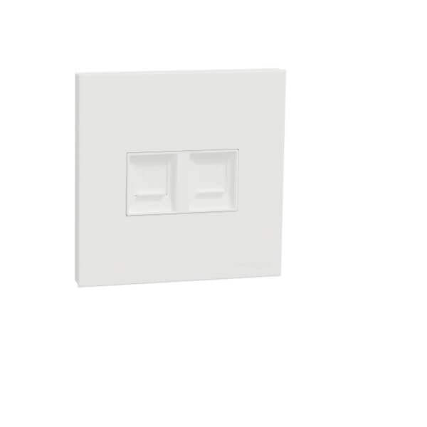 Schneider AvatarOn C, Telephone + data socket, RJ45, cat5E, keystone o ...